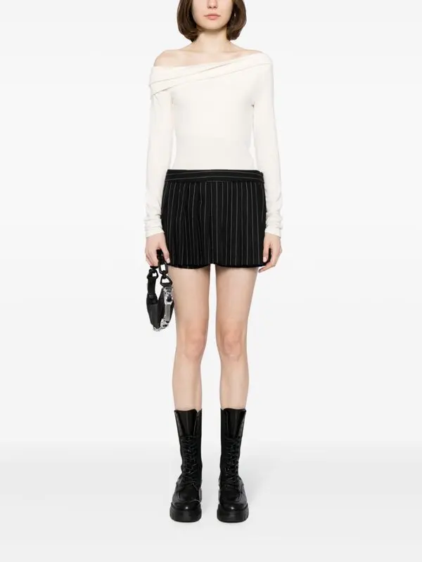 REFORMATION Elio Off-shoulder Top - Neutrals