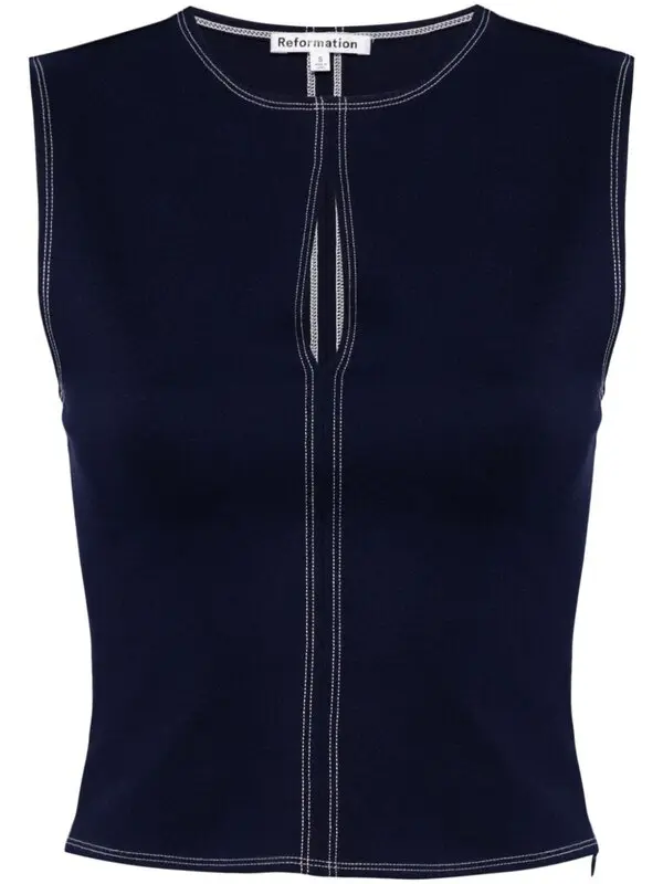 REFORMATION Carsyn Cut-out Top