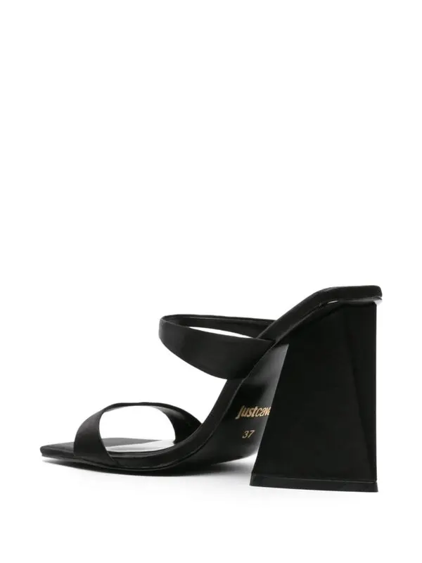 Just Cavalli 105mm Square-toe Sandals - Black