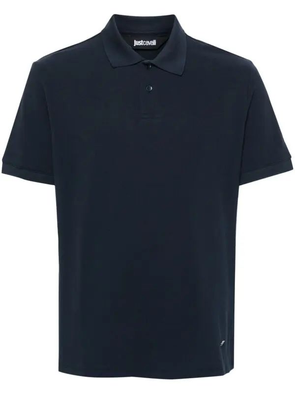 Just Cavalli Piqué-weave Polo Shirt - Blue