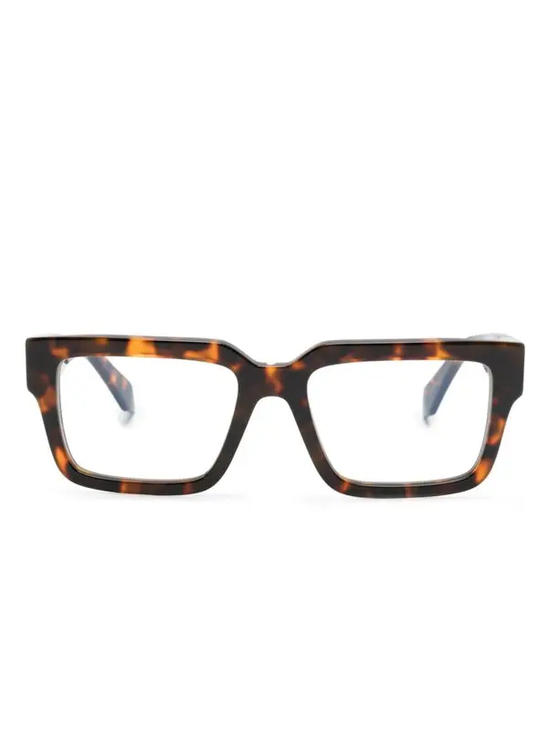 Off-White Rectangle-frame Eyeglasses - Brown