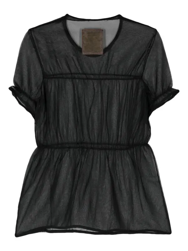 UMA WANG Seam-detail Sheer Blouse