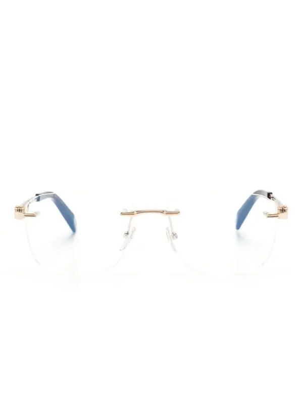 Chopard Rectangle-frame Glasses - Gold
