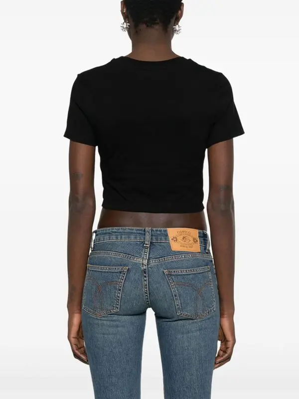 Fiorucci Graphic-print Cropped T-shirt