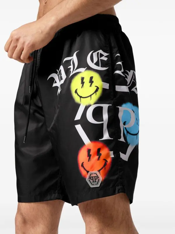 Philipp Plein Logo-print Swim Shorts
