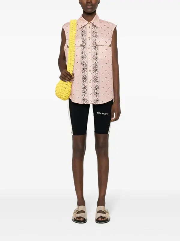 Palm Angels Paisley-print Sleeveless Shirt