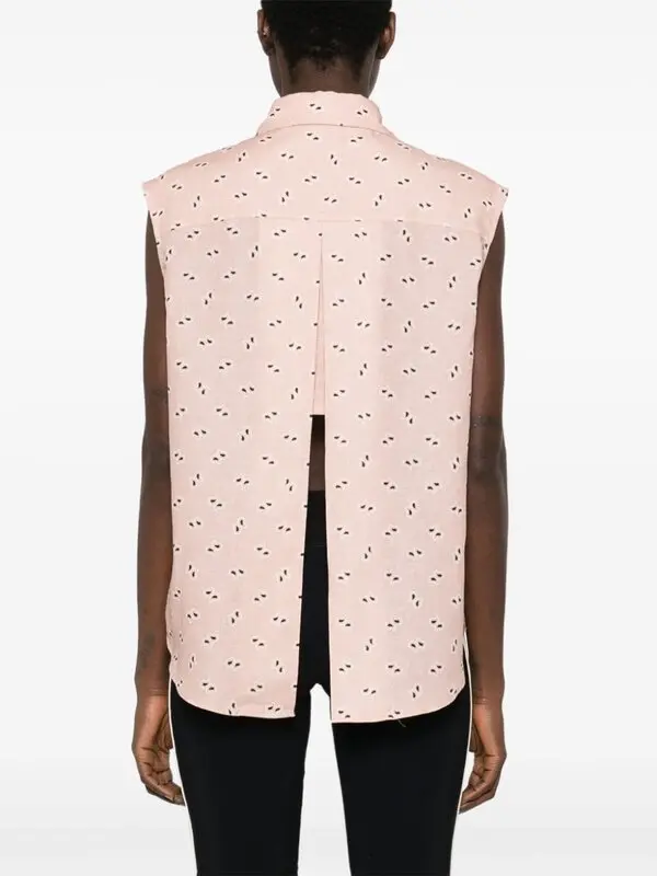 Palm Angels Paisley-print Sleeveless Shirt