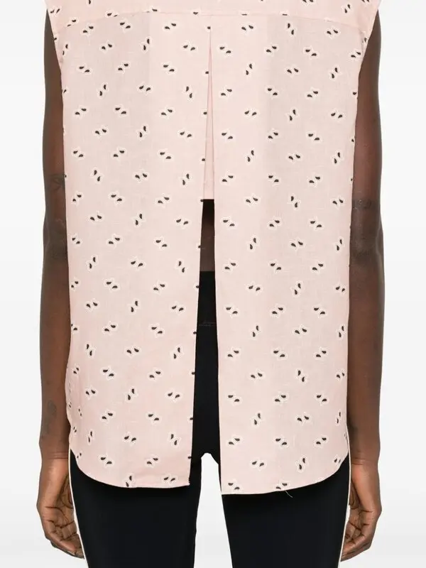 Palm Angels Paisley-print Sleeveless Shirt