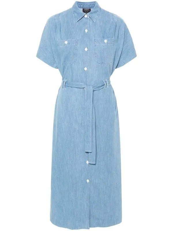 A.p.c. New Drew Denim Midi Dress