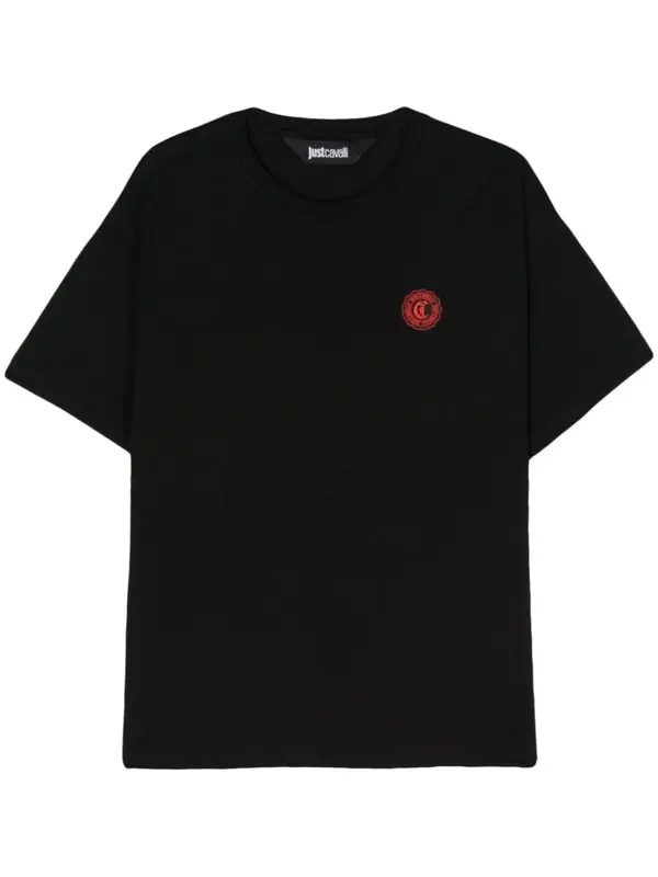 Just Cavalli Logo-patch Cotton T-shirt