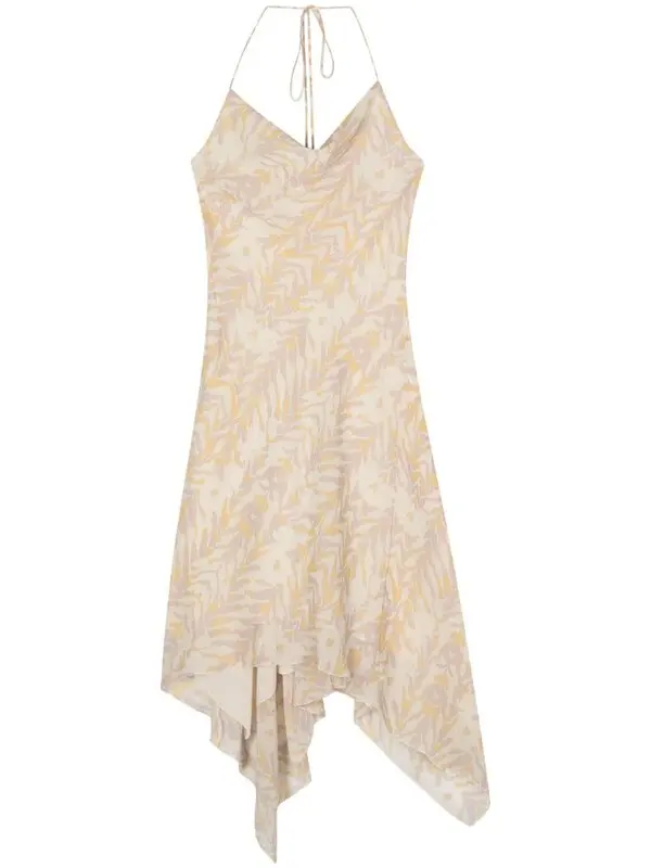 Patrizia Pepe Abstract-pattern Handkerchief Dress