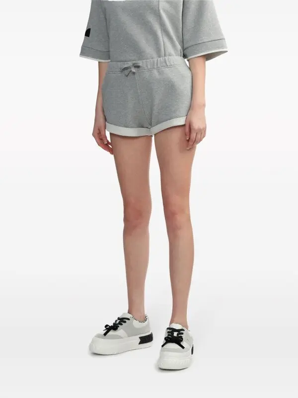 IRO PARIS Emmy Organic-cotton Mini Shorts - Grey