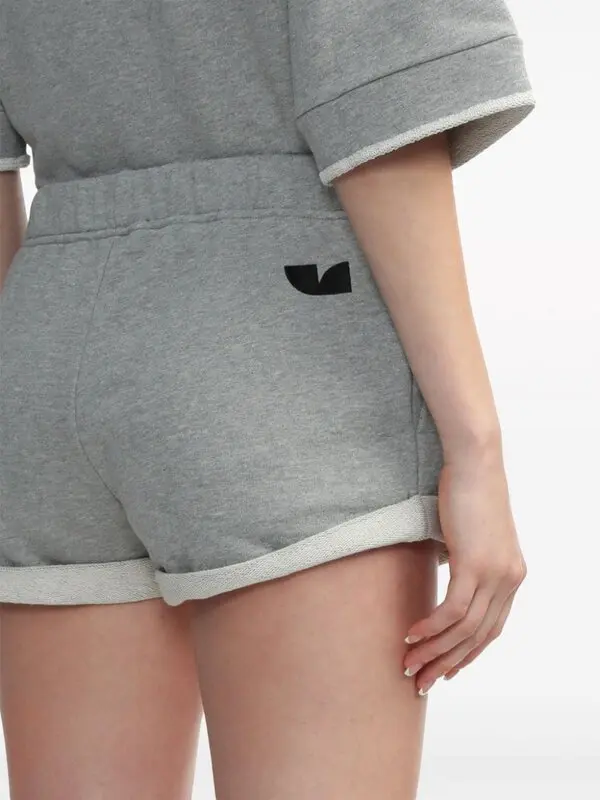 IRO PARIS Emmy Organic-cotton Mini Shorts - Grey