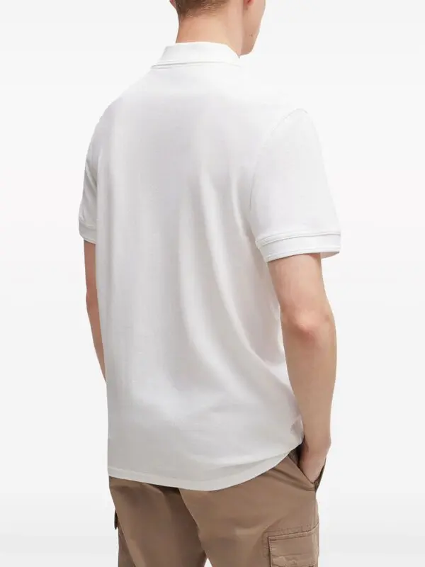 BOSS Logo-print Cotton Polo Shirt