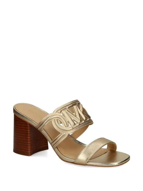 Michael Kors Logo-patch Leather Sandals