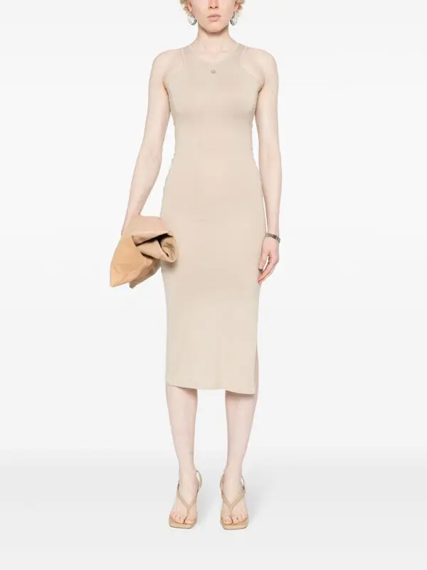 Coperni Tank Top Midi Dress - Neutrals