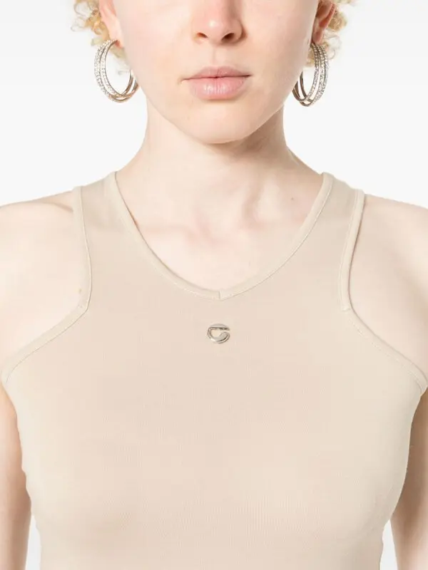 Coperni Tank Top Midi Dress - Neutrals