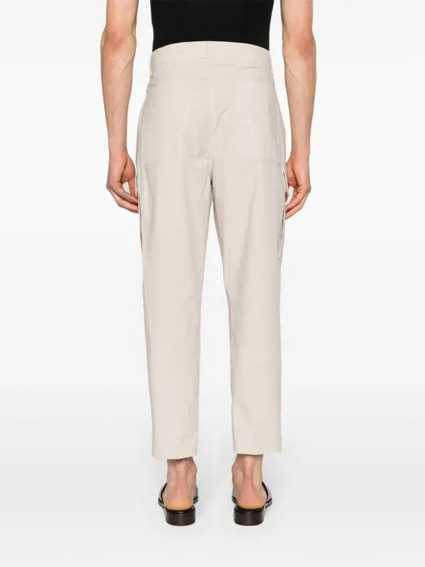 Etro Straight-leg Poplin Trousers - Neutrals