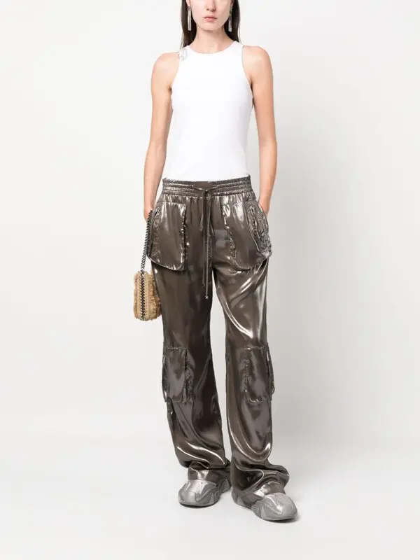 Blumarine High-waisted Straight Leg Trousers
