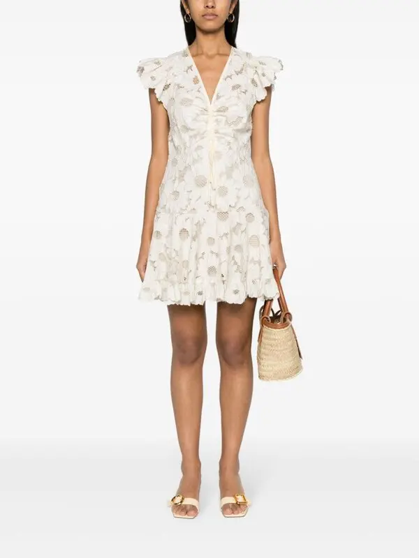sandro short broderie anglaise dress Sandro Danie Broderie Anglaise Mini Dress