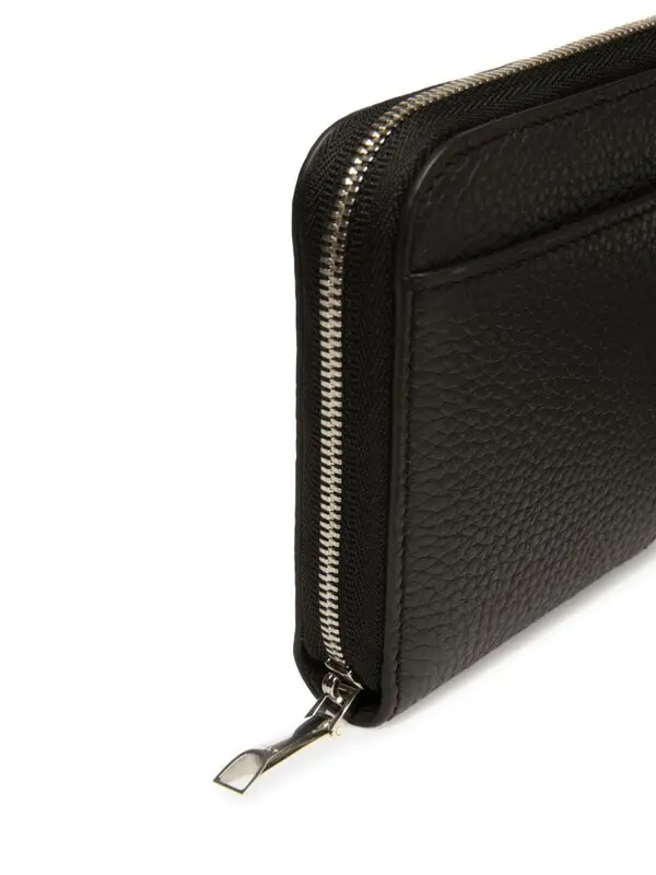Bally Striped-edge Leather Cardholder