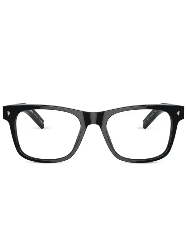 Prada Rivet-detail Square-frame Glasses - Black