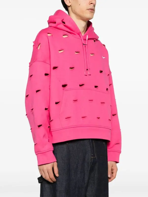 Nike Swoosh-cut Out Jersey Hoodie