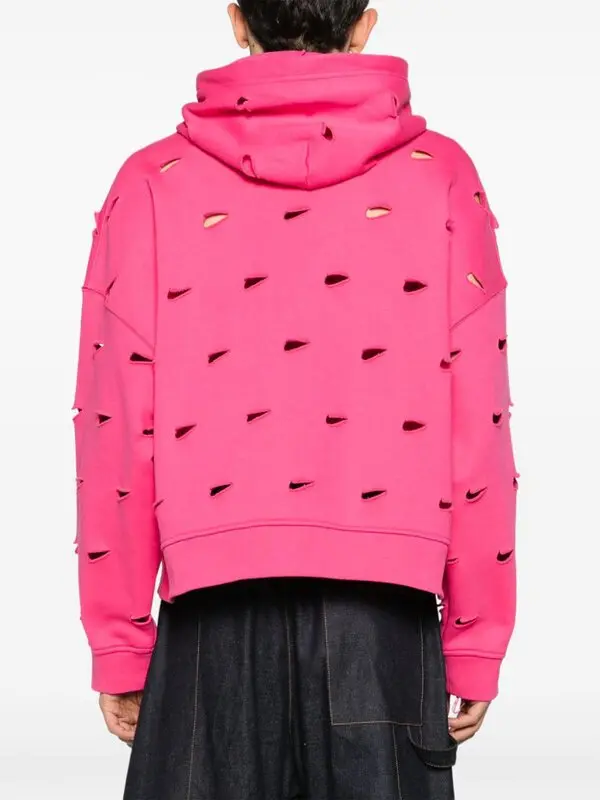 Nike Swoosh-cut Out Jersey Hoodie
