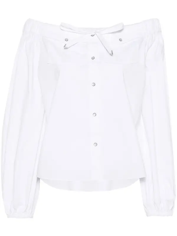 Dorothee Schumacher Off-shoulder Poplin Shirt