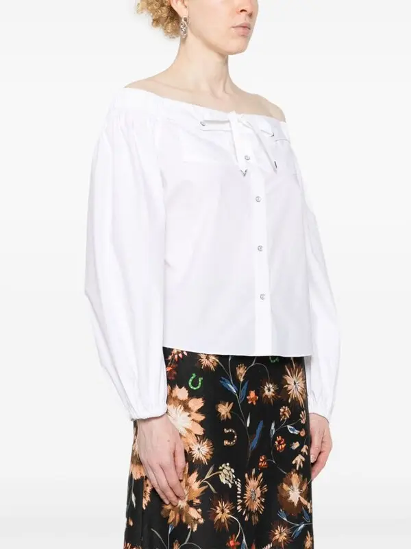 Dorothee Schumacher Off-shoulder Poplin Shirt