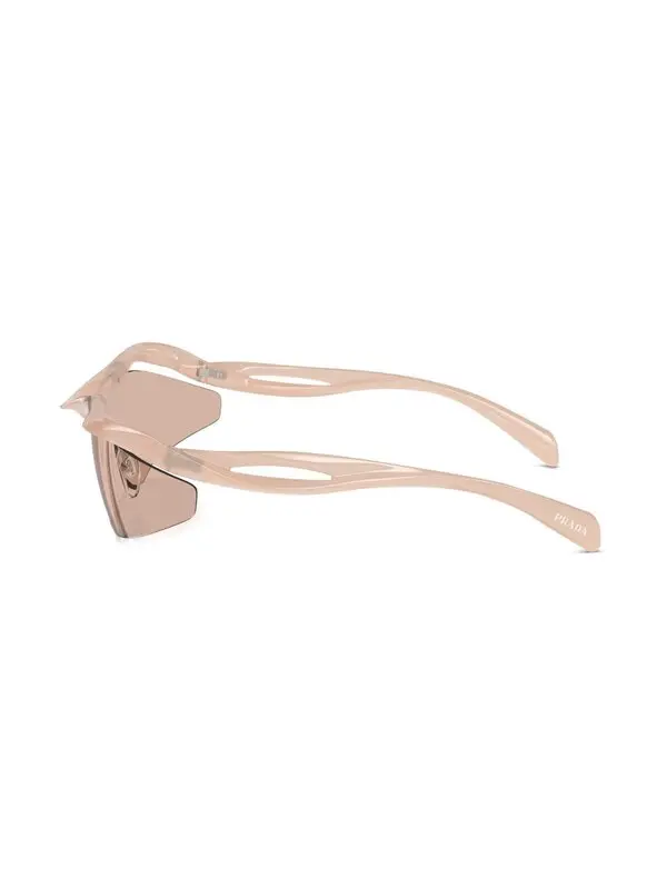 Prada Geometric Frame Sunglasses - Neutrals