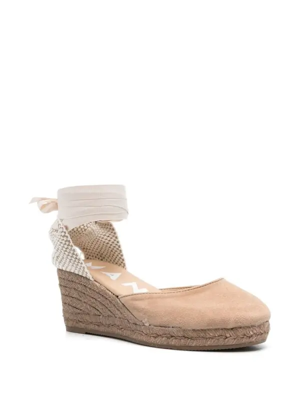Manebí Hamptons 75mm Wedge Espadrilles - Neutrals