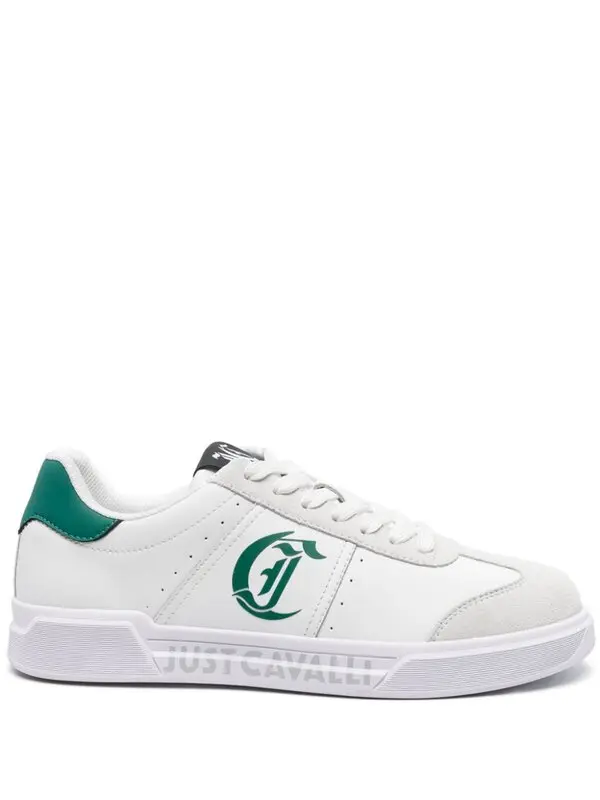 Just Cavalli Logo-print Leather Sneakers