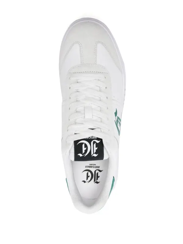 Just Cavalli Logo-print Leather Sneakers