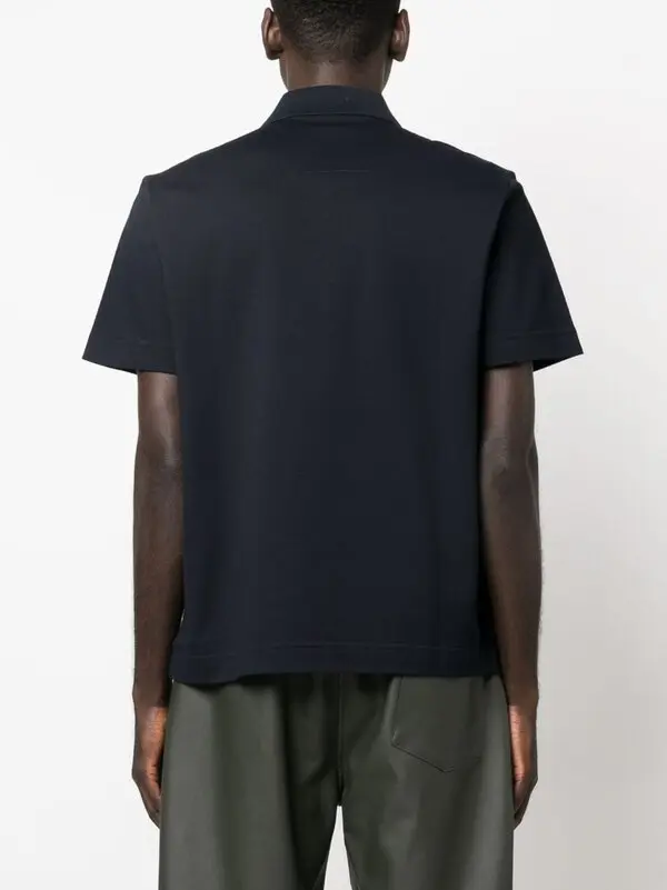 Givenchy Zip-Detail Polo Shirt - Blue - 18% Off | Editorialist