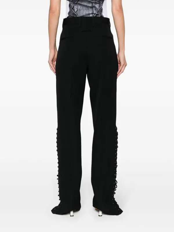 JEAN PAUL GAULTIER Lace-up Wool Trousers