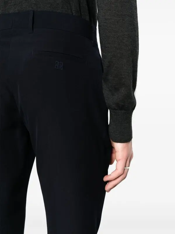 Givenchy Wool Tailored Trousers - Blue
