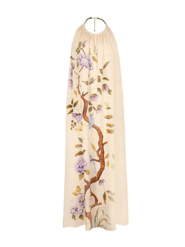 Adam Lippes Floral-print Silk Dress