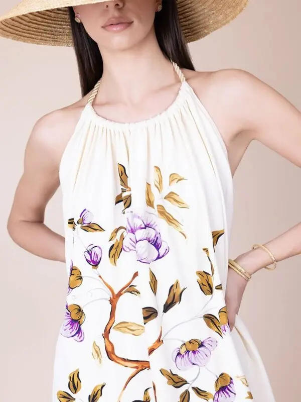 Adam Lippes Floral-print Silk Dress
