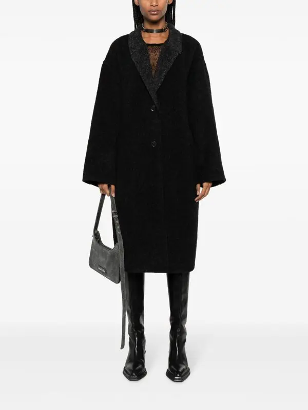 Givenchy Contrasting-lapel Single-breasted Coat