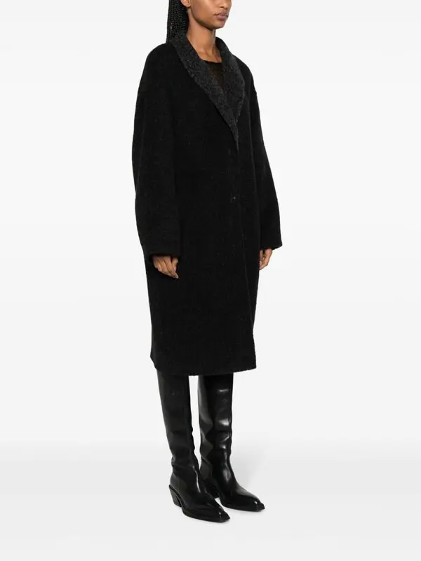 Givenchy Contrasting-lapel Single-breasted Coat