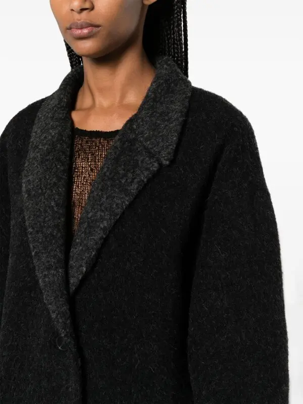 Givenchy Contrasting-lapel Single-breasted Coat