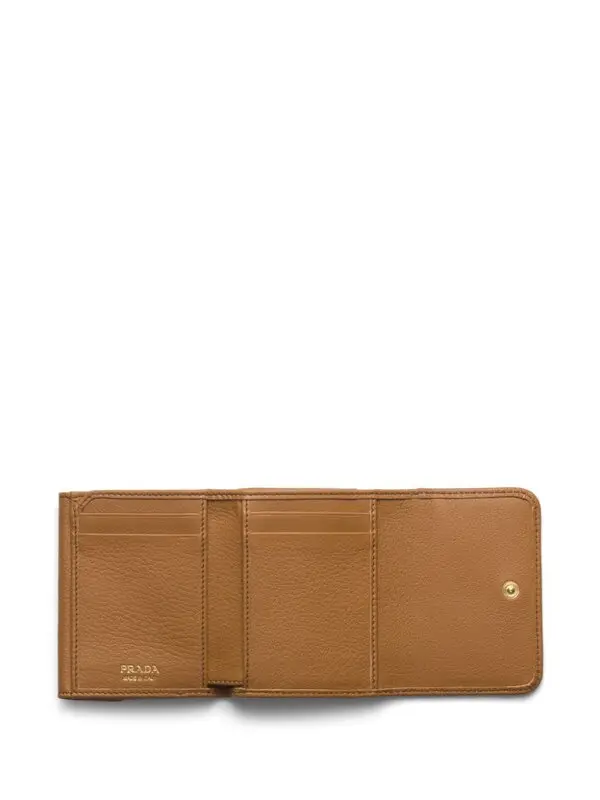 Prada Logo-debossed Leather Wallet