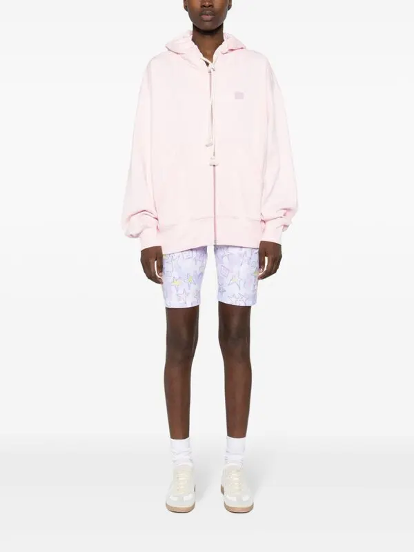 Acne Studios Face-print Tie-dye Shorts