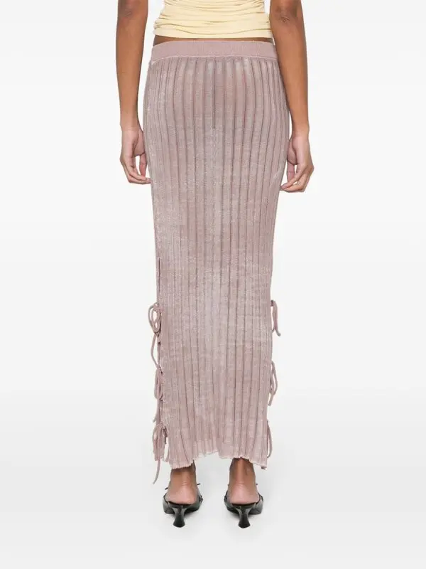 Acne Studios Ribbed-knit Midi Skirt