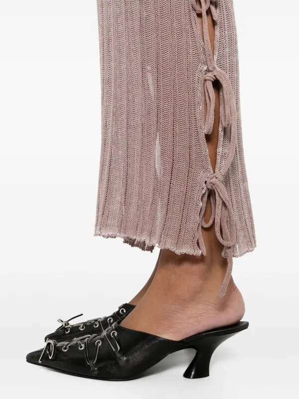 Acne Studios Ribbed-knit Midi Skirt