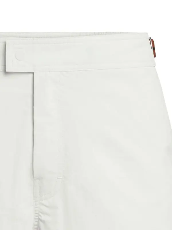 Zegna 232 Road Brand Mark Swim Shorts - White