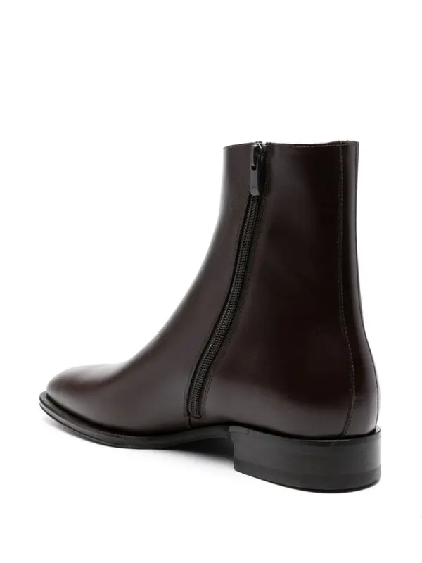 Dsquared2 Zip-up Leather Ankle Boots