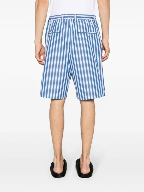 Marni Striped Cotton Bermuda Shorts