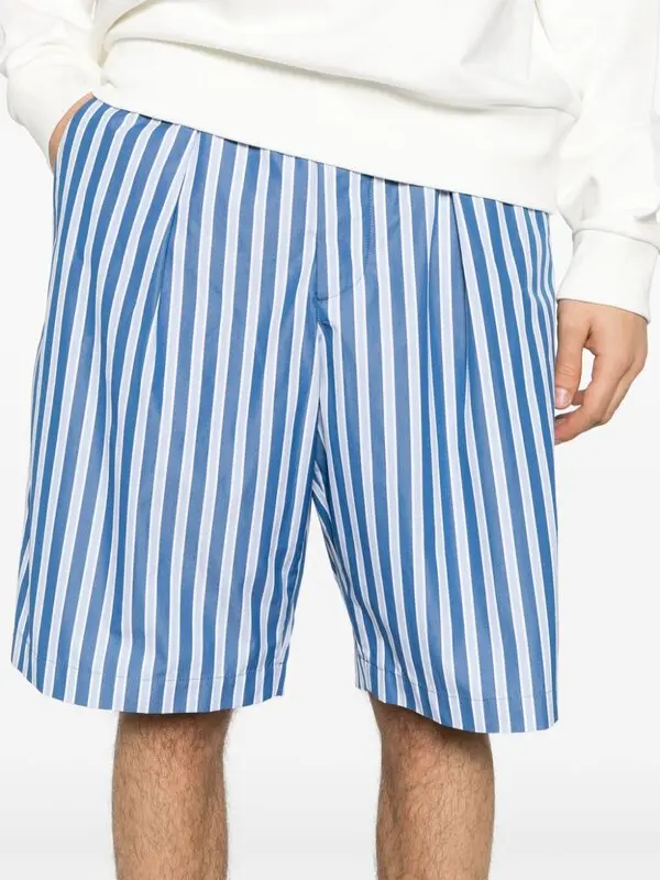 Marni Striped Cotton Bermuda Shorts